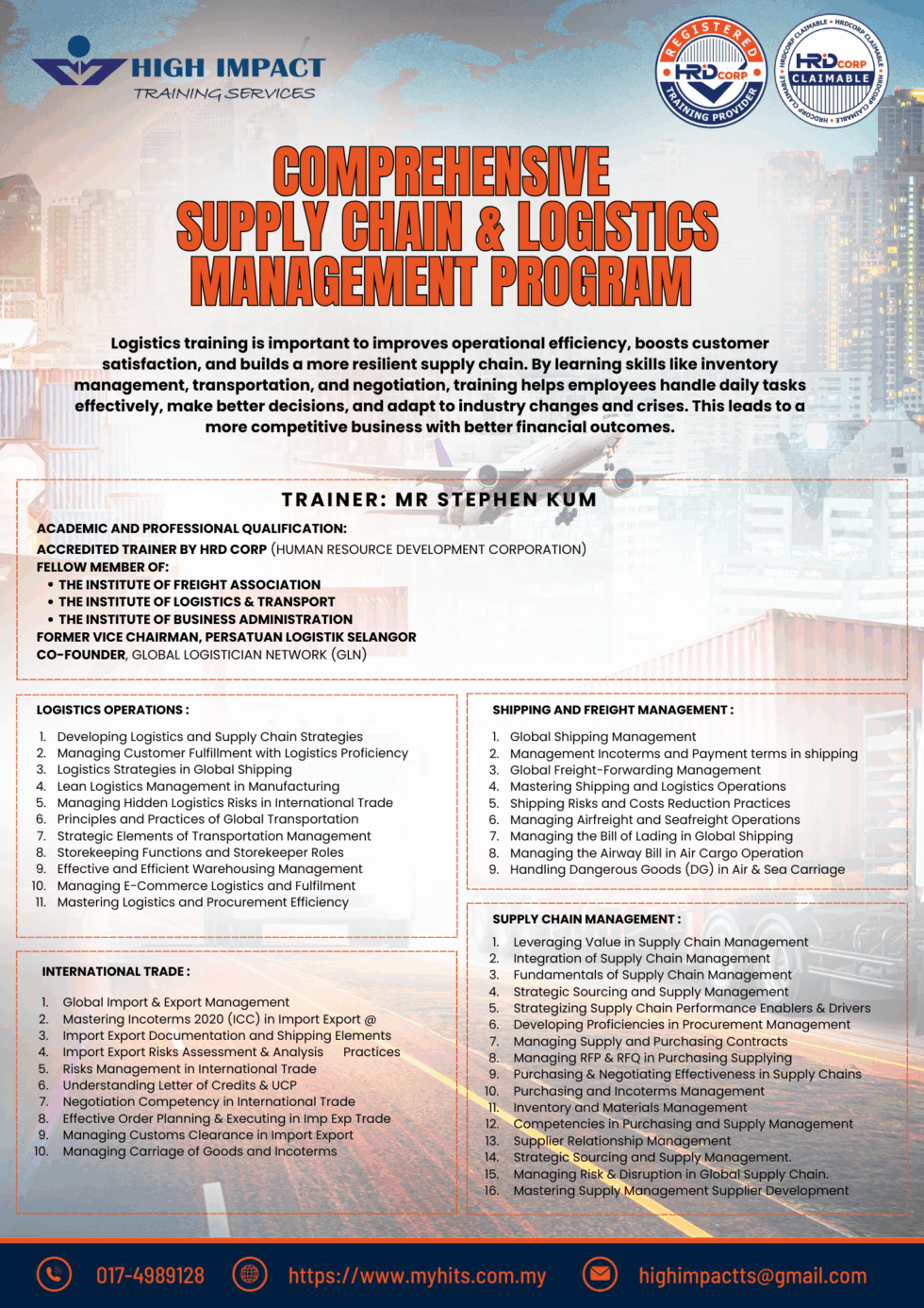 LOGISTIC | High Impact Training Services